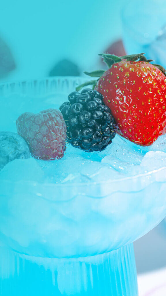 Kinky Blue: Tropical, Wild Berry Premium Flavored Vodka Liqueur